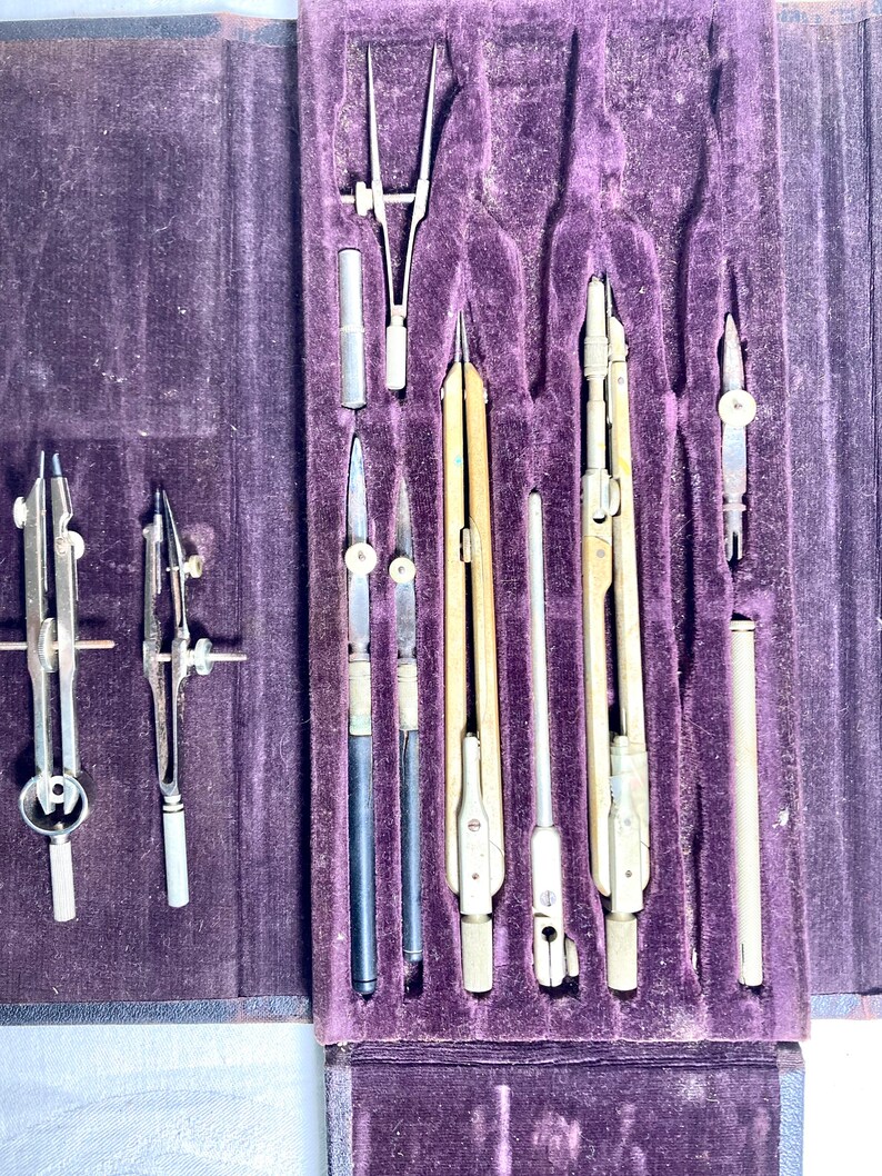 DRAFTING Tool Set, Vintage. Very Good Condition, Made in Germany. - Etsy