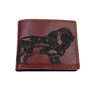 Personalized Elephant Men's Wallet Leather Handmade - Etsy