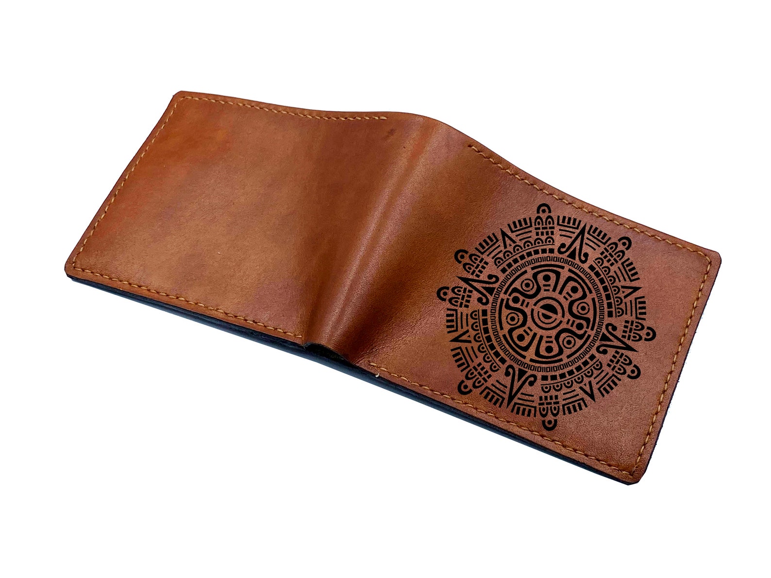 Maya Inca Warrior Men's Wallet Personalized Engraved - Etsy