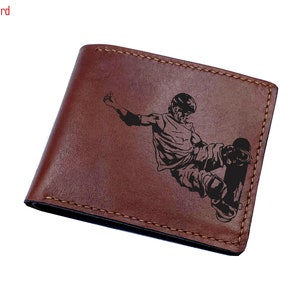 Personalized Surfing Sport Men's Wallet, Sport Player Men's Present ...