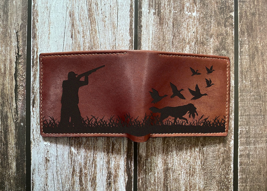 Personalized Men's Wallet, Duck Hunting Art Wallet, Hunting Gift Ideas ...