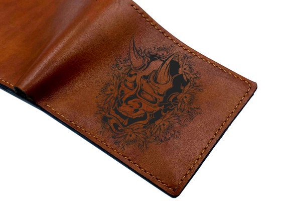 Personalized Japan Ancient Pattern Leather Men's Wallet - Etsy