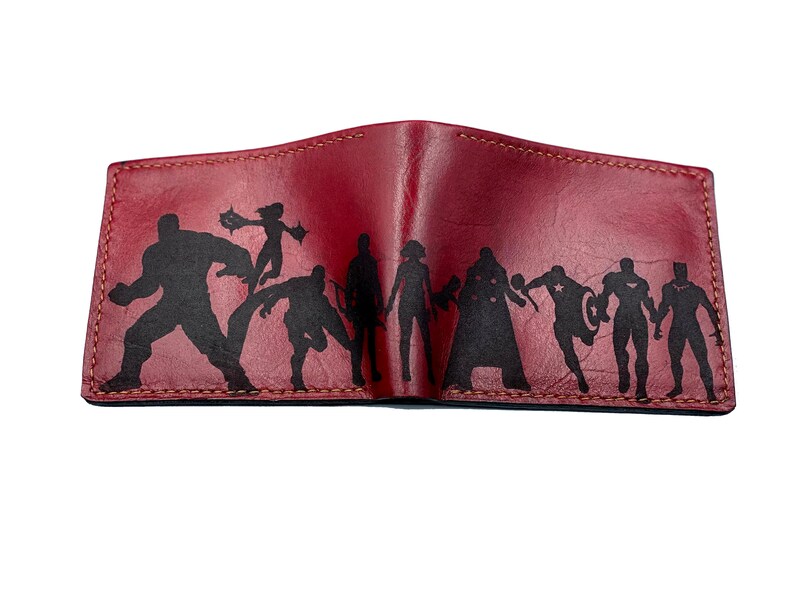 Personalized Marvel Avenger Superhero Leather Handmade Mens - Etsy