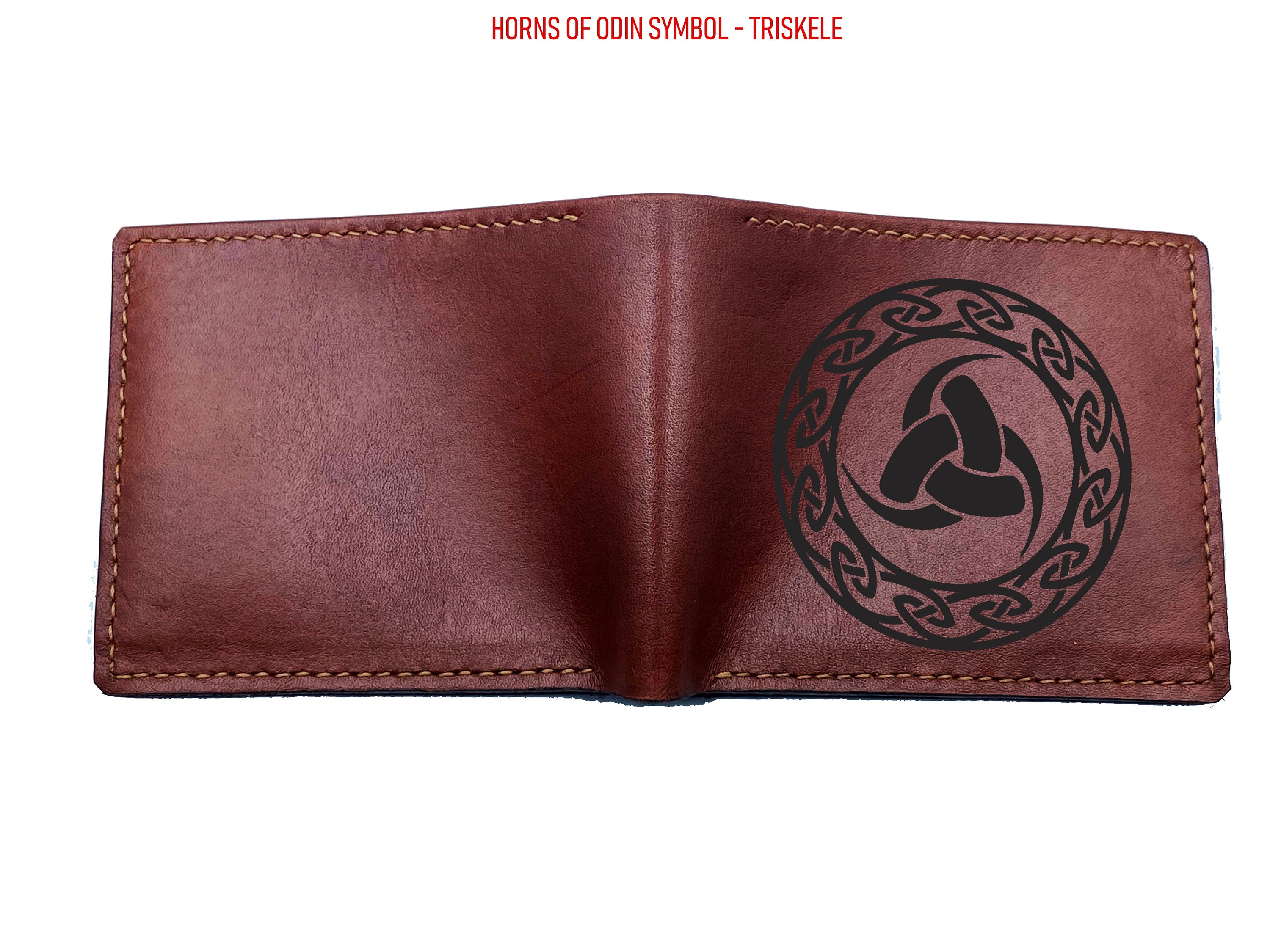 Custom Loki Leather Men's Wallet Celtic Symbol Loki - Etsy UK