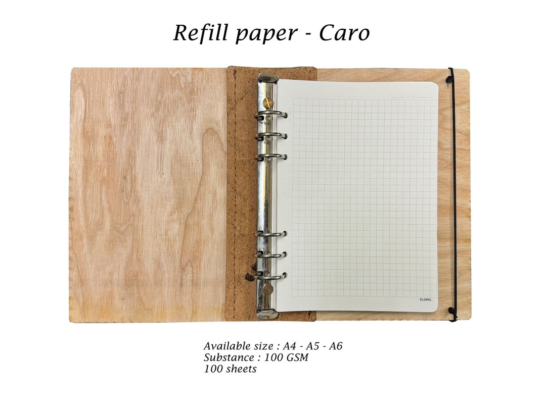 Journal Refill Paper: Lined & Caro, A4 A5 A6, 100 GSM (add-on Only) - Etsy