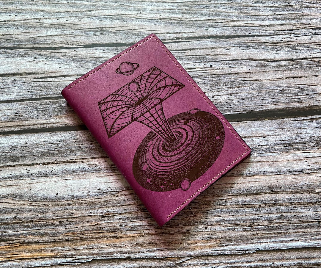 Black Hole Drawing Leather Wallet, Space Universe Style Wallet ...