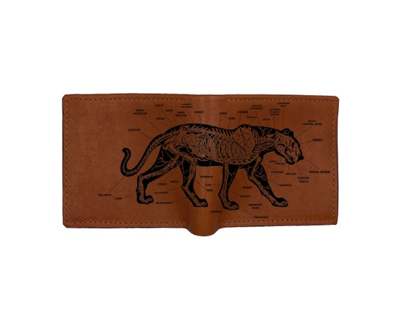 Custom Genuine Leather Wallet Anatomy Modern Art of a - Etsy