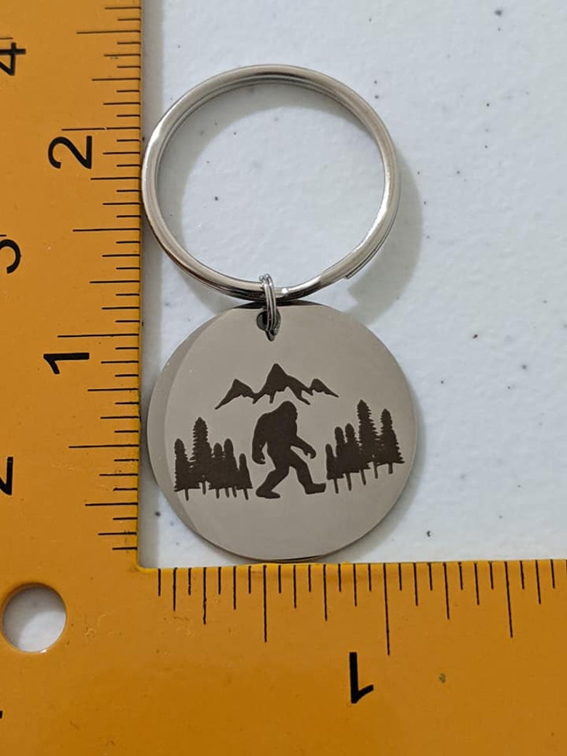 New Yeti Sasquatch Bigfoot Ape Keychain Keyring Key Chain Ring Custom ...