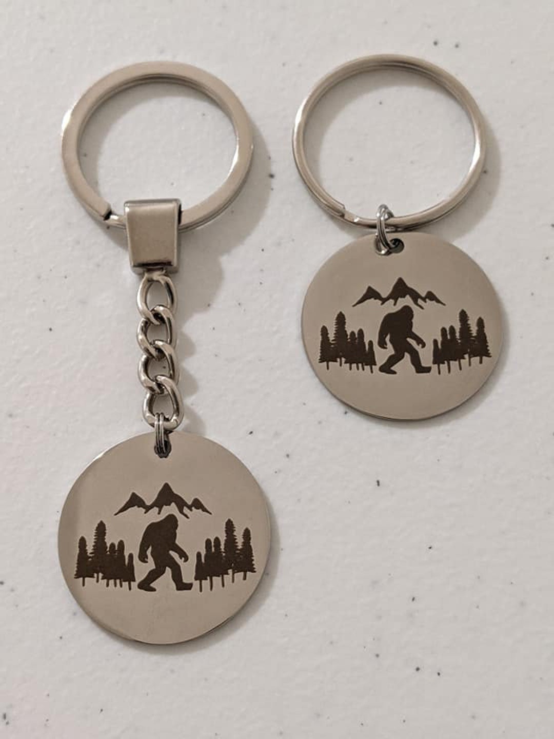 New Yeti Sasquatch Bigfoot Ape Keychain Keyring Key Chain Ring Custom ...