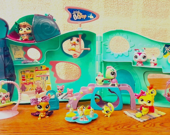 Authentic Complete LPS Playful Paws Daycare + Extra Pets & Accessories ...