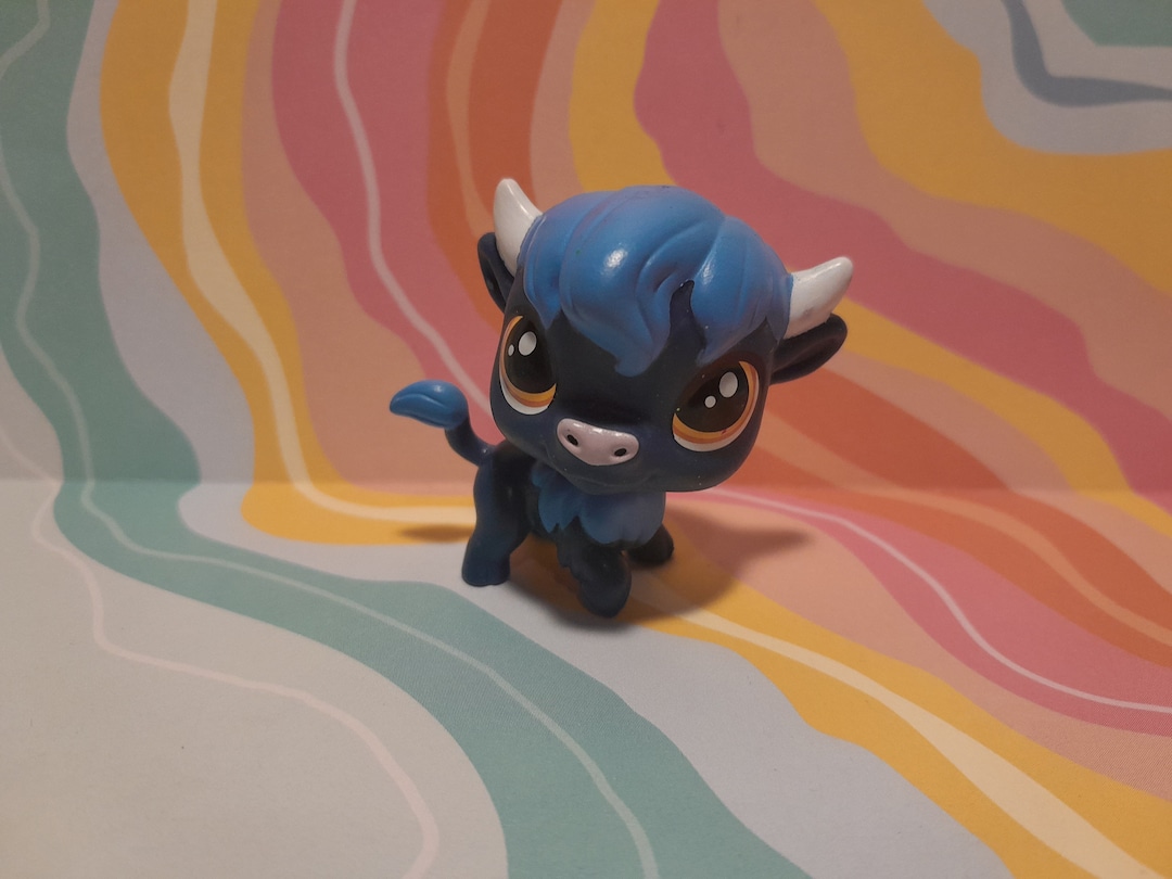 Authentic LPS Blue Bull Bison 4-146 Littlest Pet Shop Lot - Etsy
