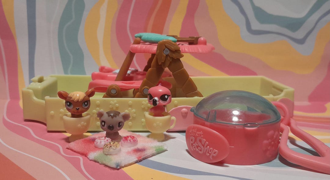Authentic LPS Teeniest Pop-up Playset 3 Pets & Extra Accessories - Etsy