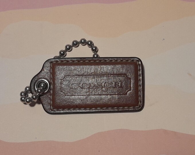 Vintage Coach Purse Tag Fob - Etsy