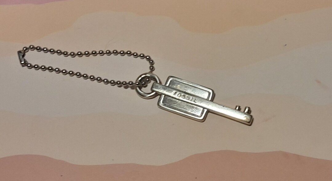 Vintage Fossil Purse Tag Fob - Etsy