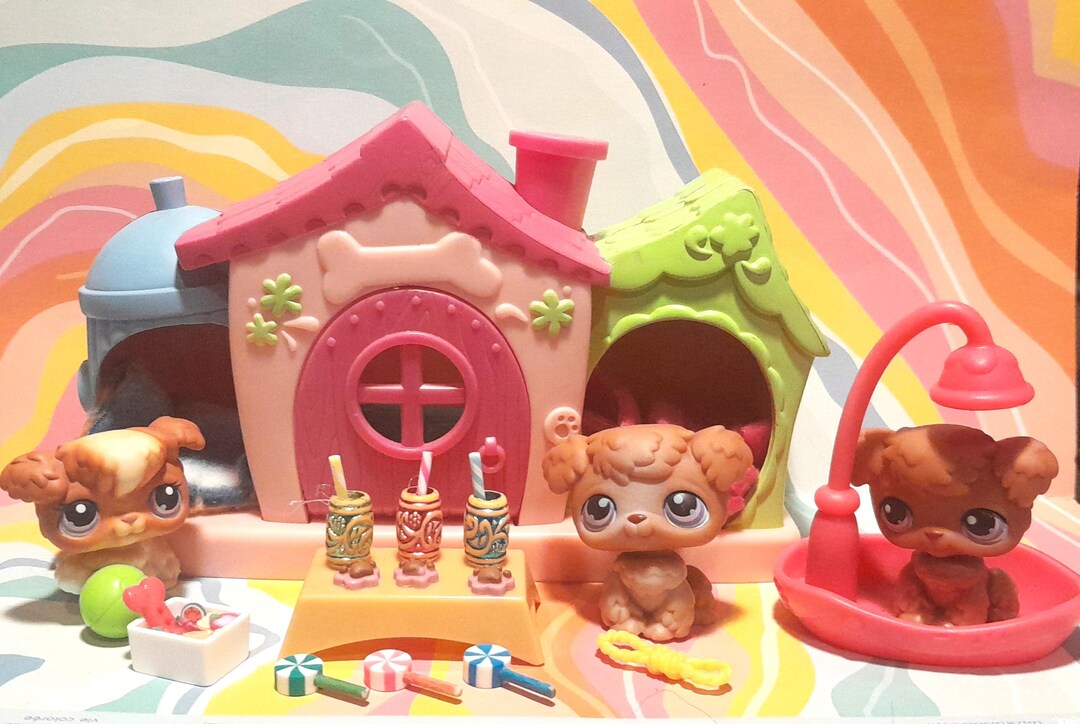 Time to Let Go Authentic Complete LPS Playful Puppies Poodle Petriplets ...