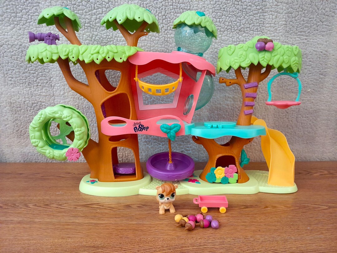 Authentic Complete LPS Magic Motion Treehouse Extra Pets & Accessories ...