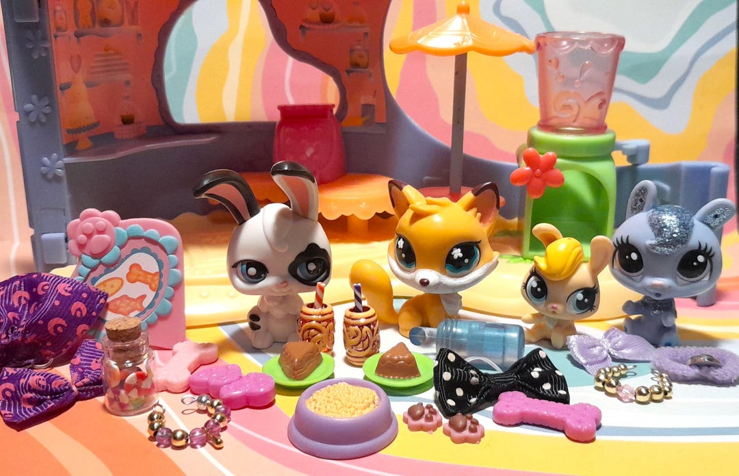 Time to Let Go!! Authentic Complete LPS Bakery Bunny + Extra Pets ...