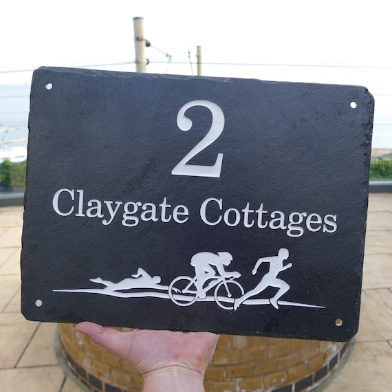 Large Slate House Sign 40cm X 30cm Grey Slate Signs Rustic | Etsy