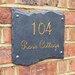 Waved Slate House Sign 30cm X 23cm | Hand Cut Rustic Slate Signs - Etsy