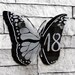 Butterfly House Sign | Perspex House Sign | Personalised | 10" X 7 ...