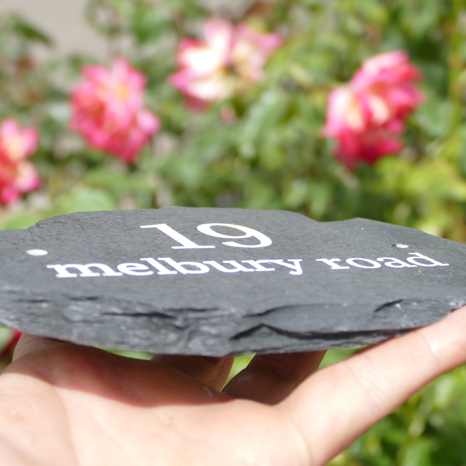 Oval Slate House Sign - 3 Sizes Available - Etsy