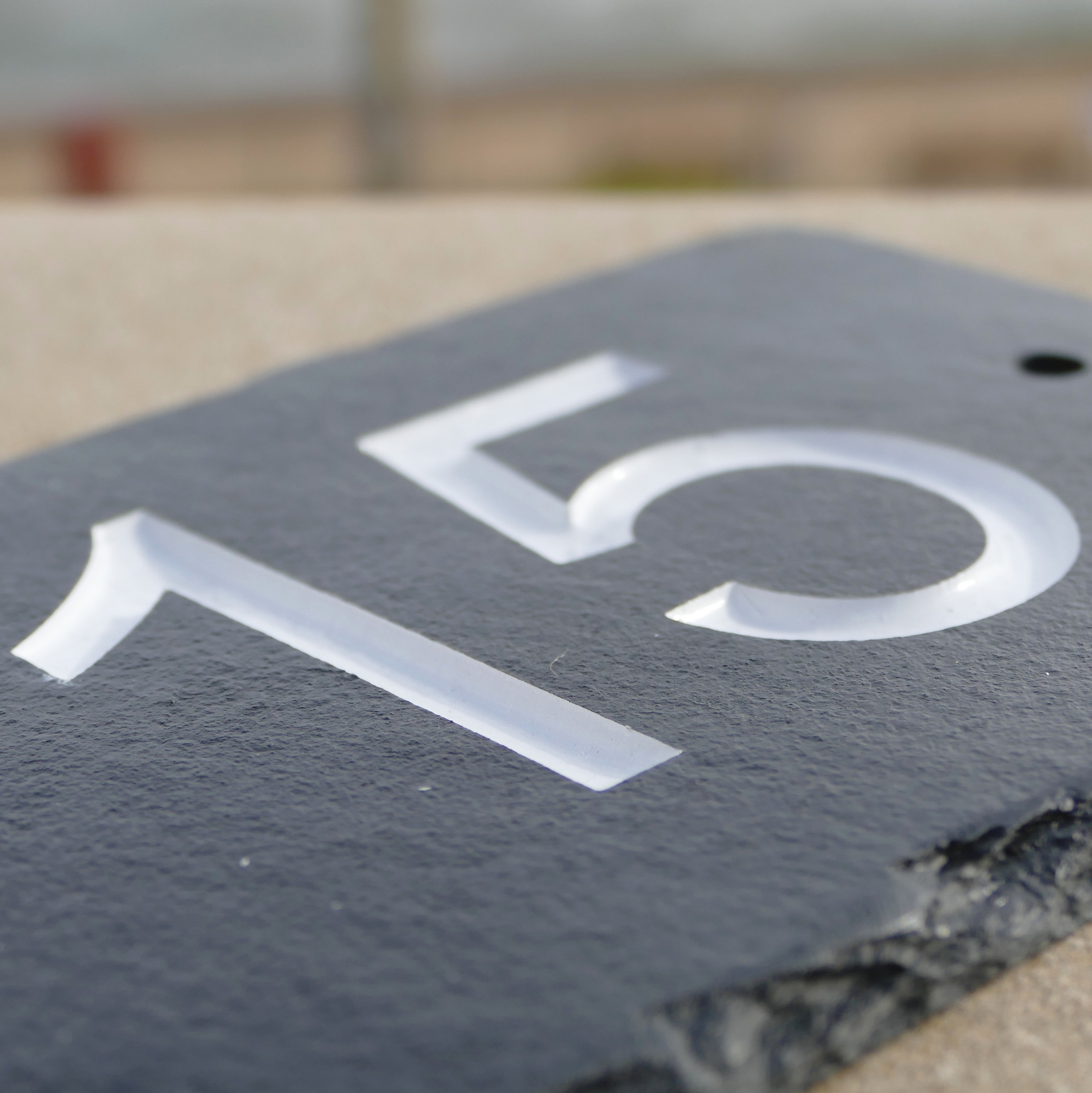 Rustic Slate House Number 18cm X 12cm Grey Slate Door - Etsy