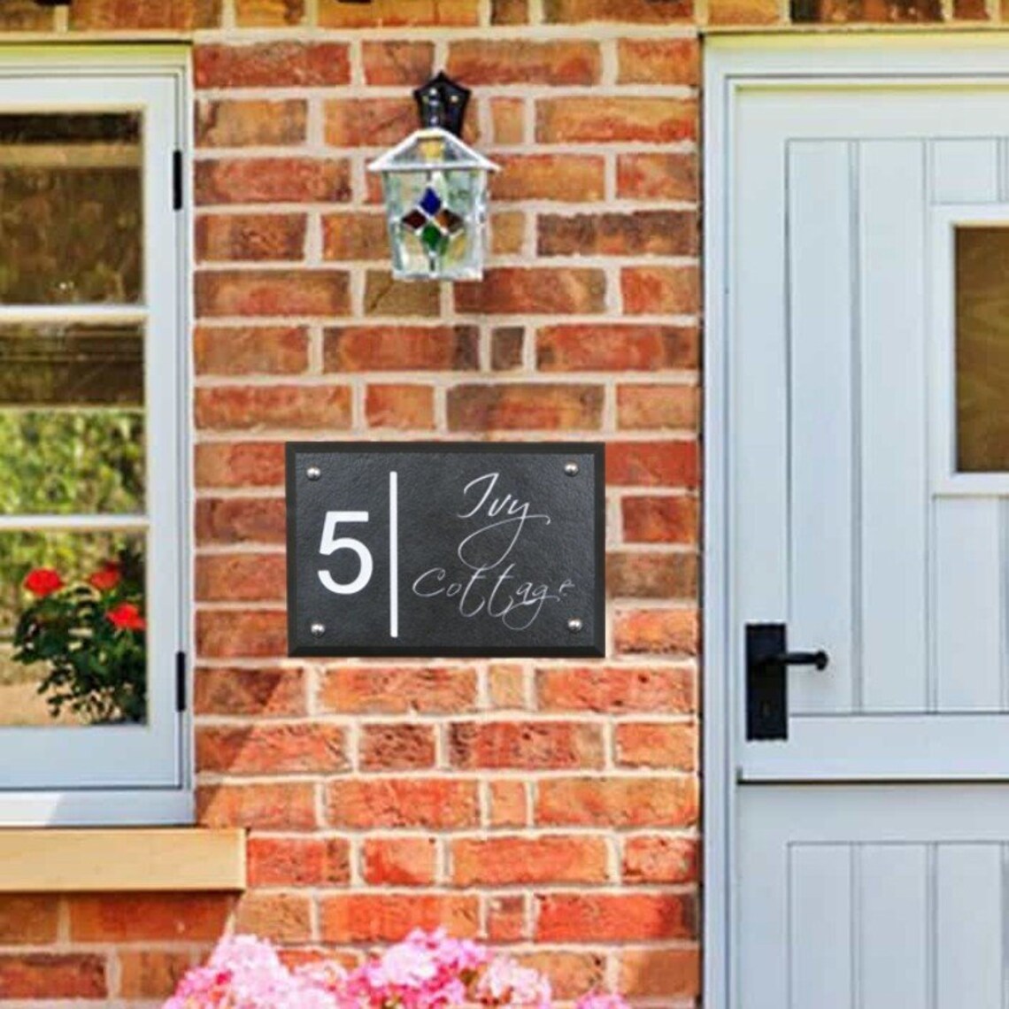 Customized Slate House Sign Deep Engraved Any House Name | Etsy