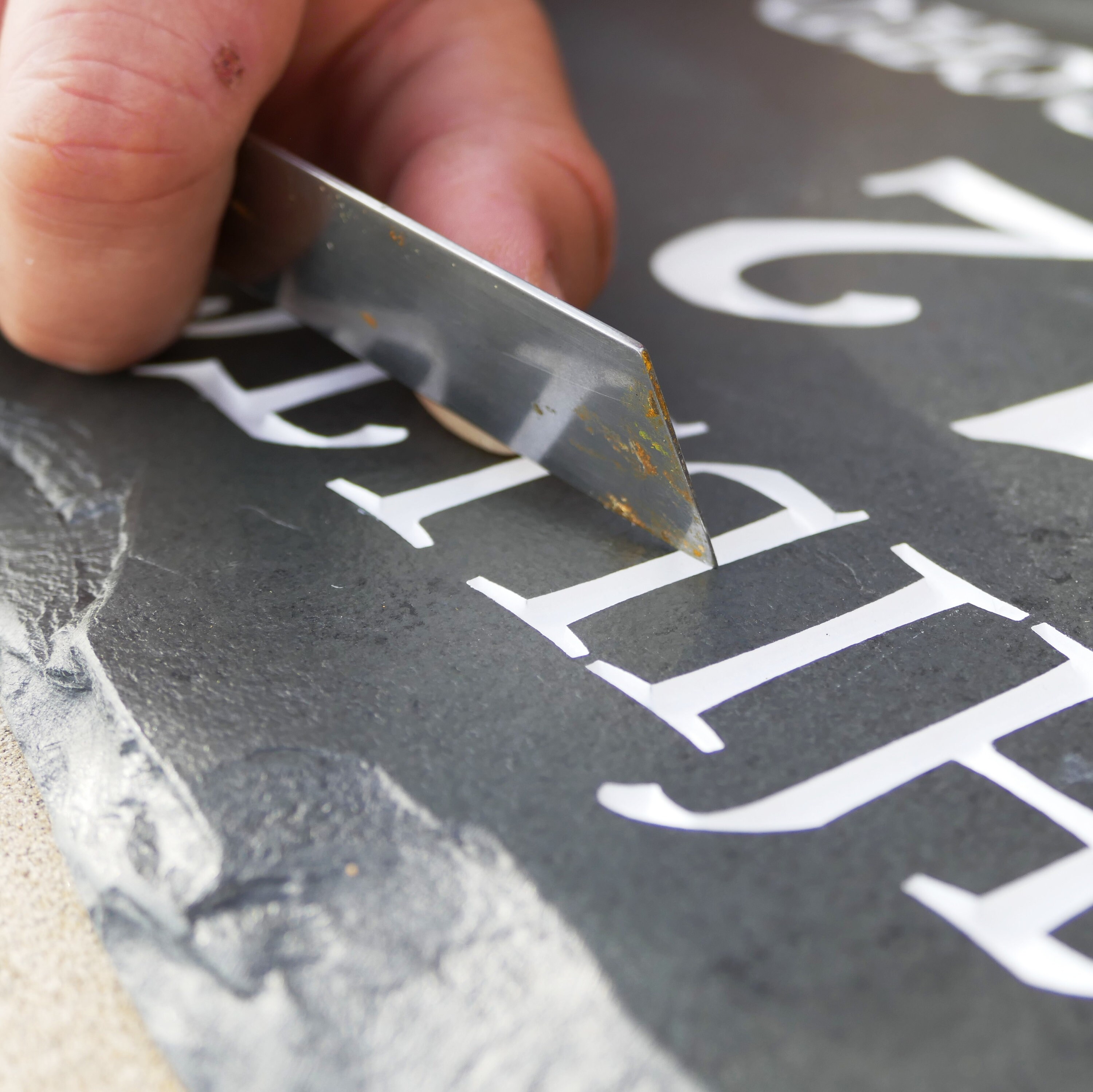 Large Slate House Sign 40cm X 30cm Grey Slate Signs Rustic | Etsy