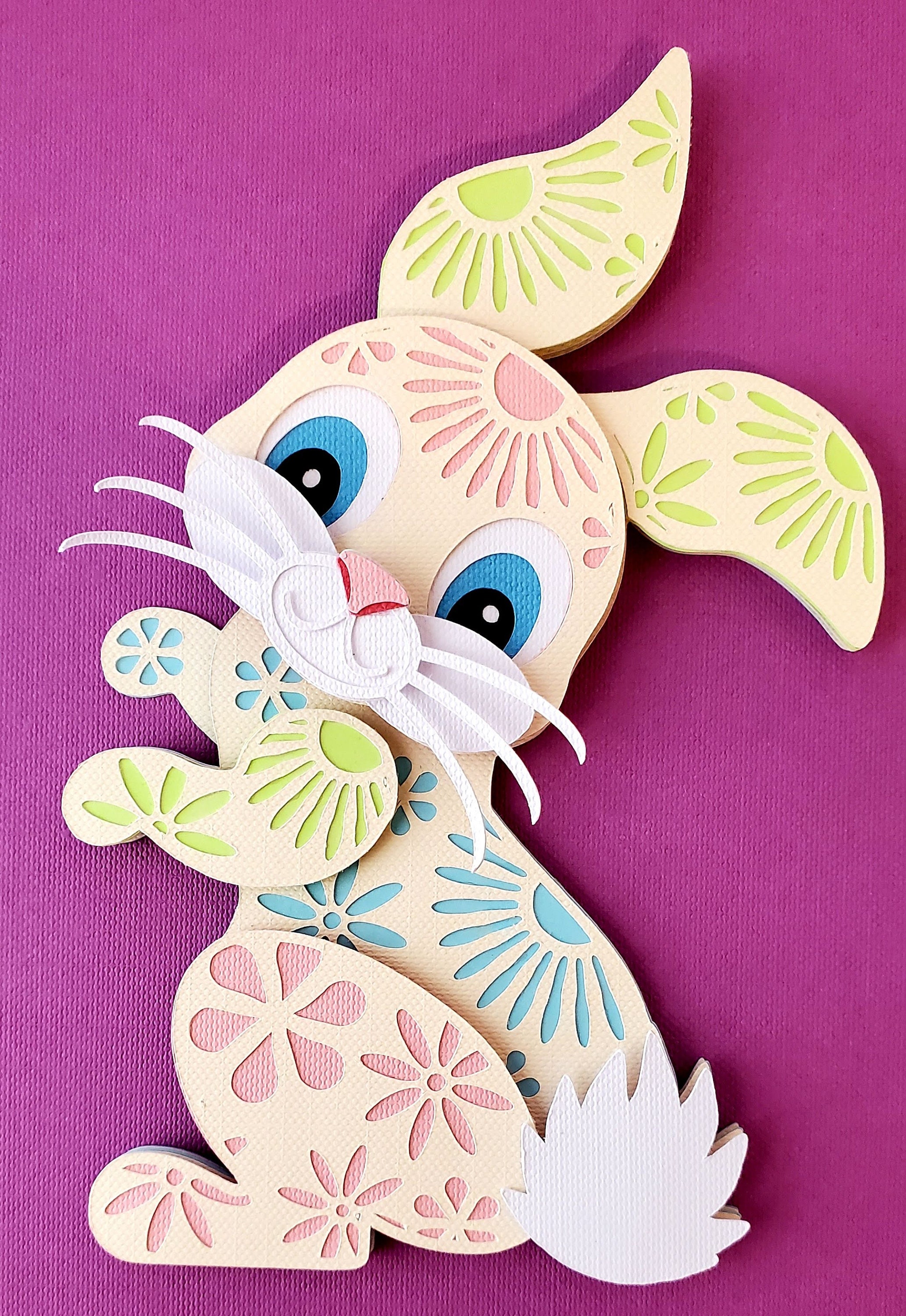 Mandala Layered Bunny SVG File by Cindy Duke - Etsy Australia