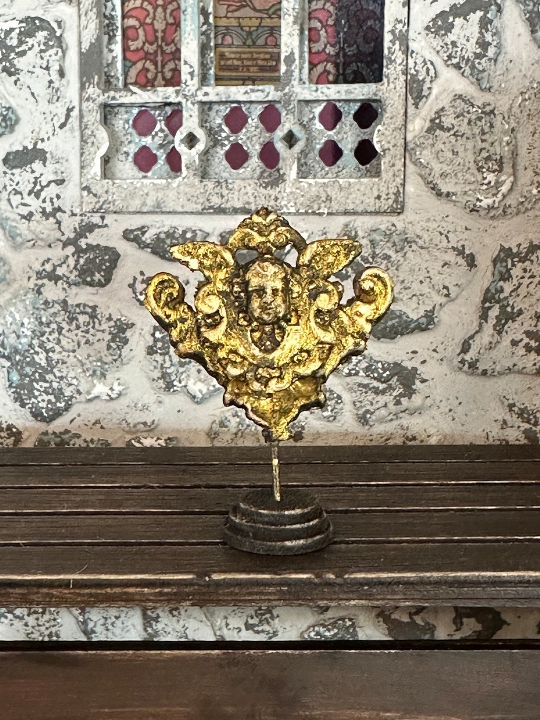 Handmade Doll House Miniature Art Collectors Statue Ornament Aged ...