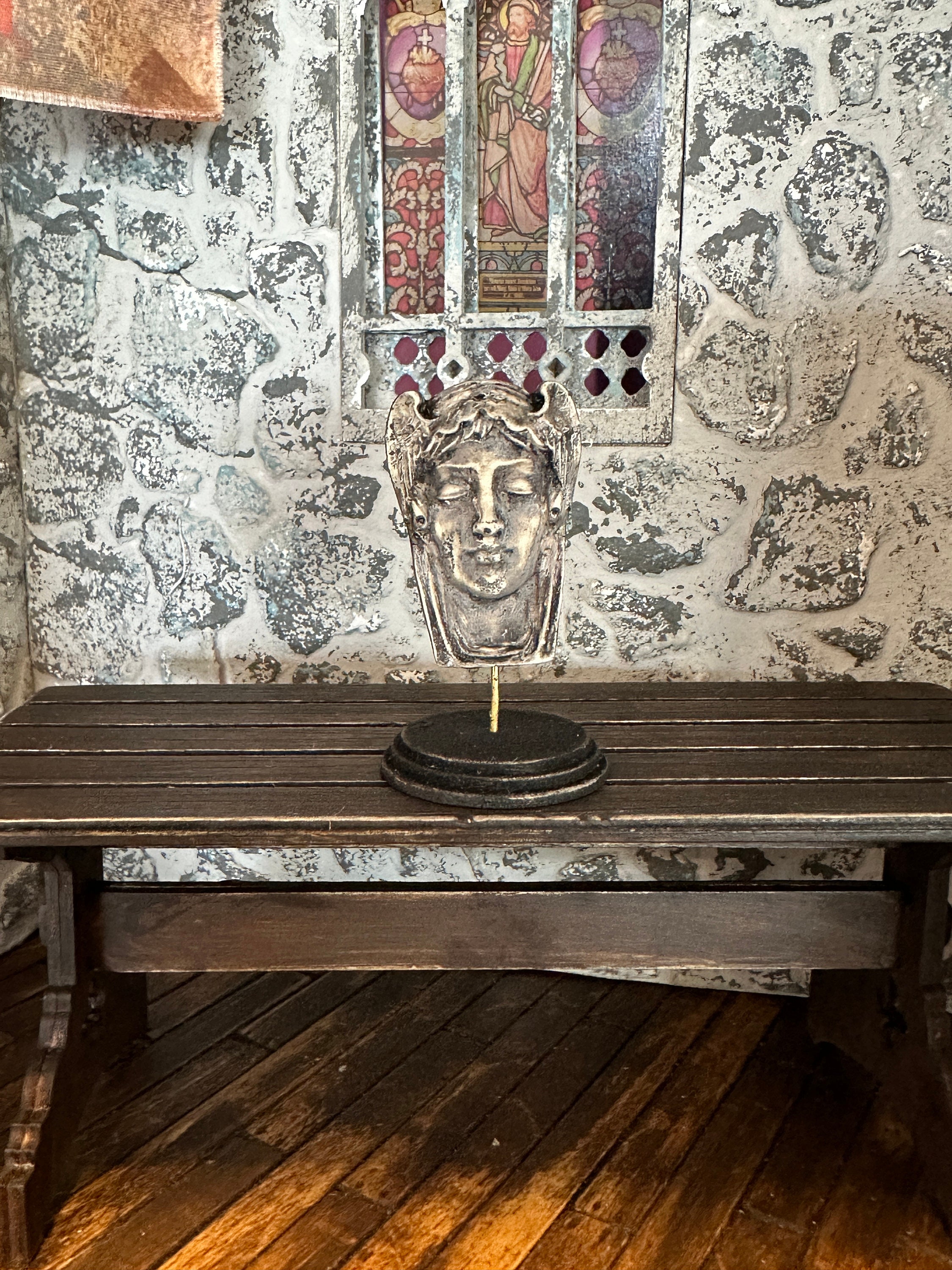 Handmade Doll House Miniature Art Collectors Statue Ornament Aged ...