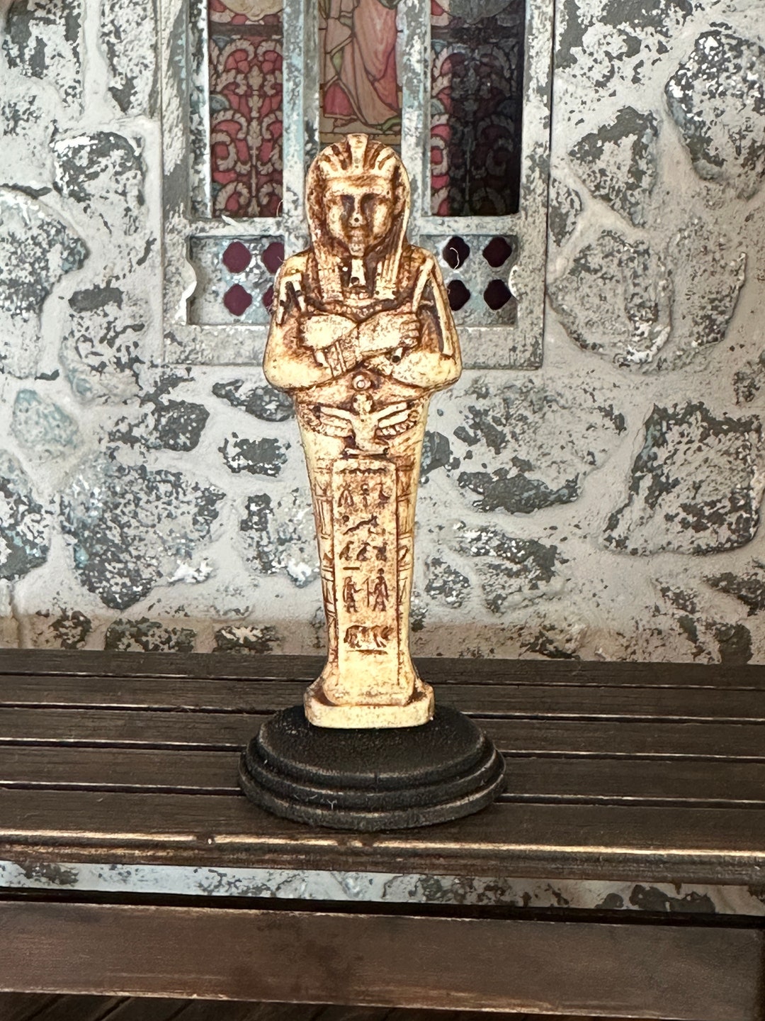 Handmade Doll House Miniature Art Collectors Statue Ornament Aged ...