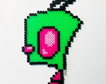 Courage the Cowardly Dog Cartoon Network Eggplant Perler Bead Wall ...