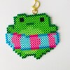 Rainbow Trippy Smiley Face Perler Bead Wall Hanging Sprite - Etsy