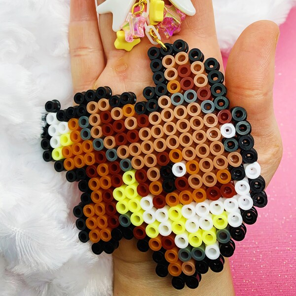 Perler Bead Keychain - Etsy