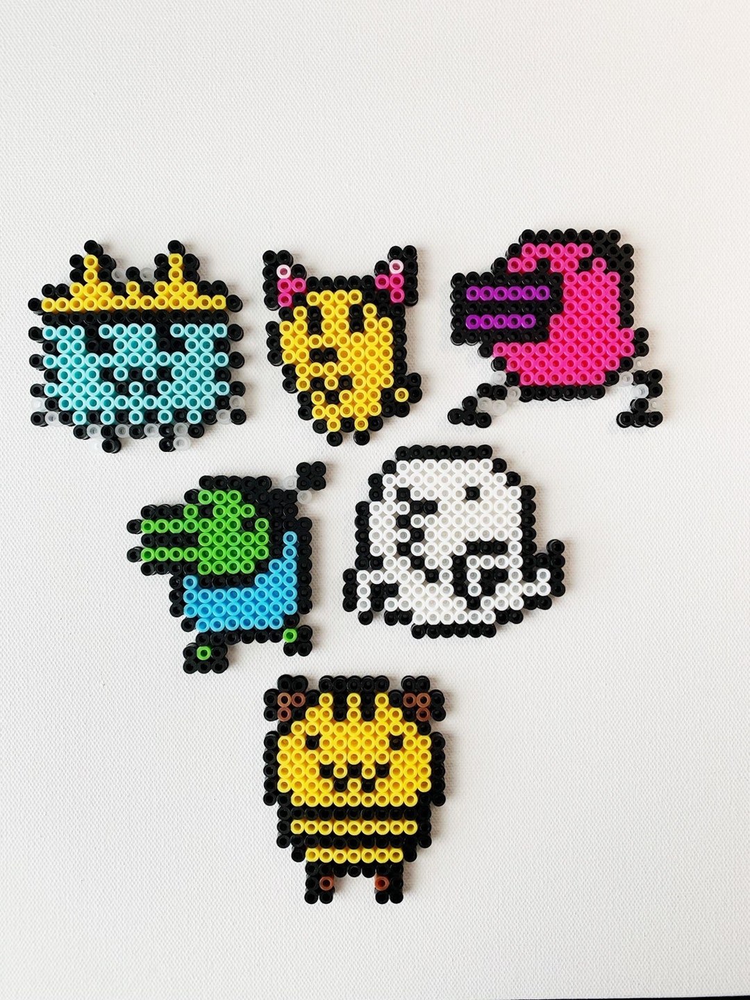 Color Tamagotchi Perler Bead Wall Hanging Sprite Keychain version 1 - Etsy
