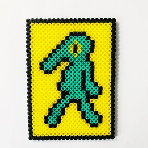 Bold and Brash Squidward Spongebob Painting Perler Bead Wall Hanging ...