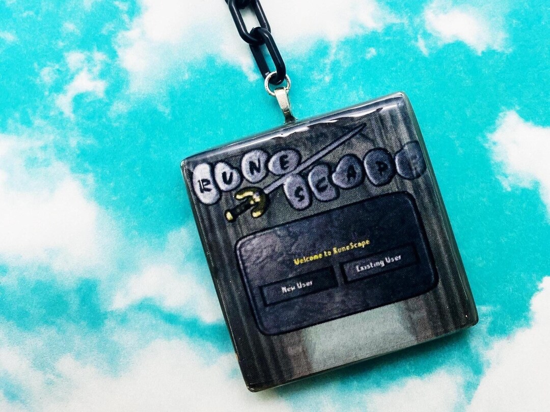 OSRS Old School Runescape Login Screen Charm Keychain - Etsy