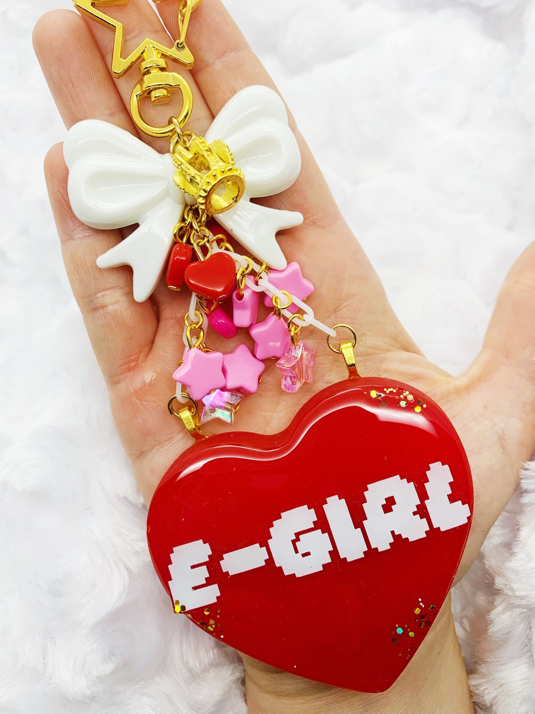 E-girl Large Baddie Conversation Candy Heart Charm - Etsy