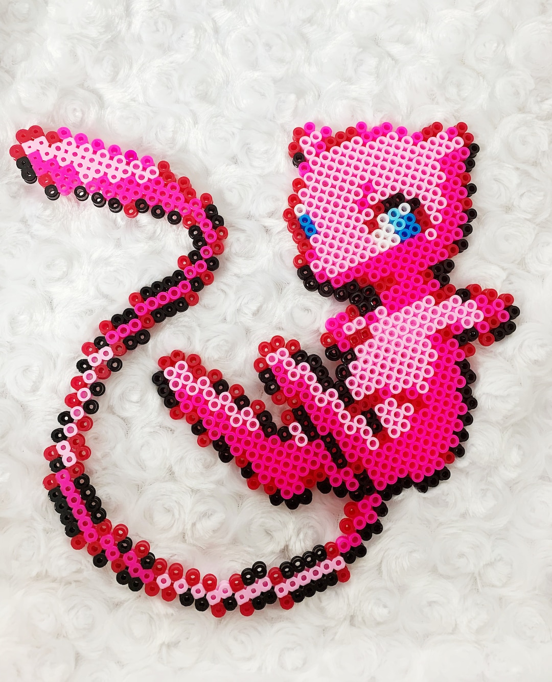 Mew ミュウ Legendary Pokémon Perler Bead Wall Hanging Sprite - Etsy