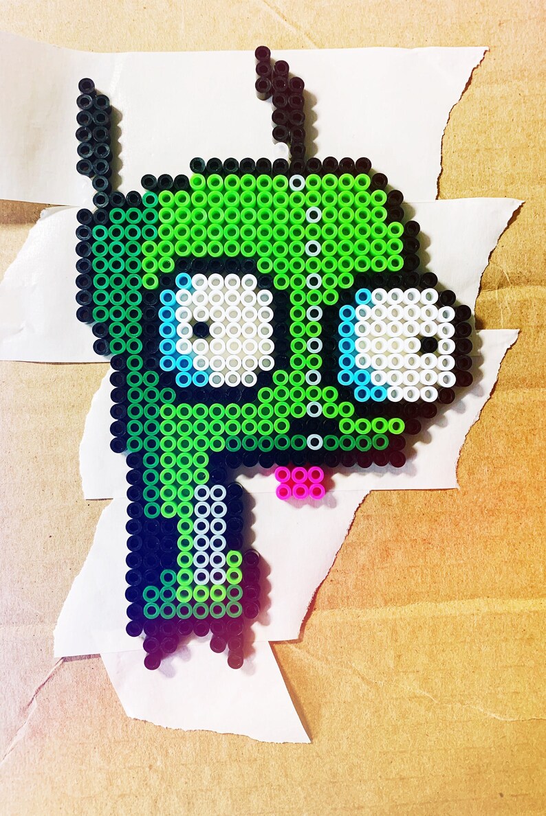 Invader Zim Gir Suit Perler Bead Wall Hanging Sprite - Etsy