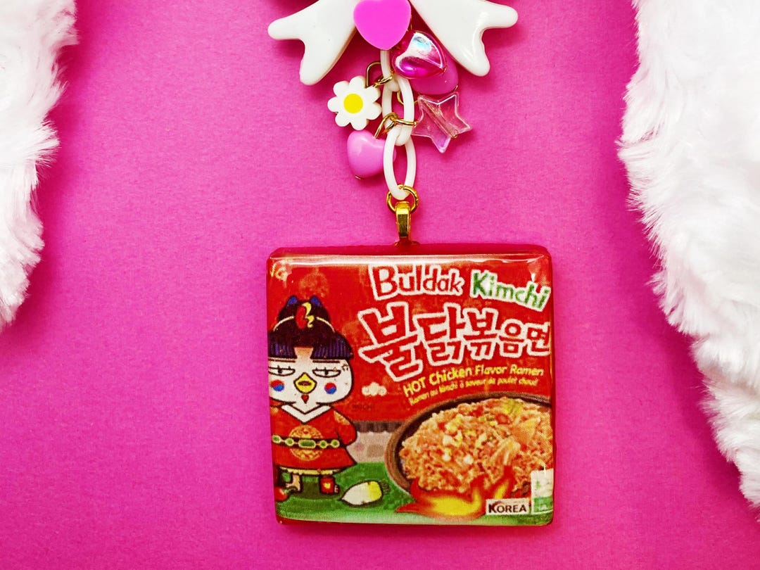 Samyang Buldak Kimchi Hot Chicken Ramen Noodle Charm Keychain - Etsy
