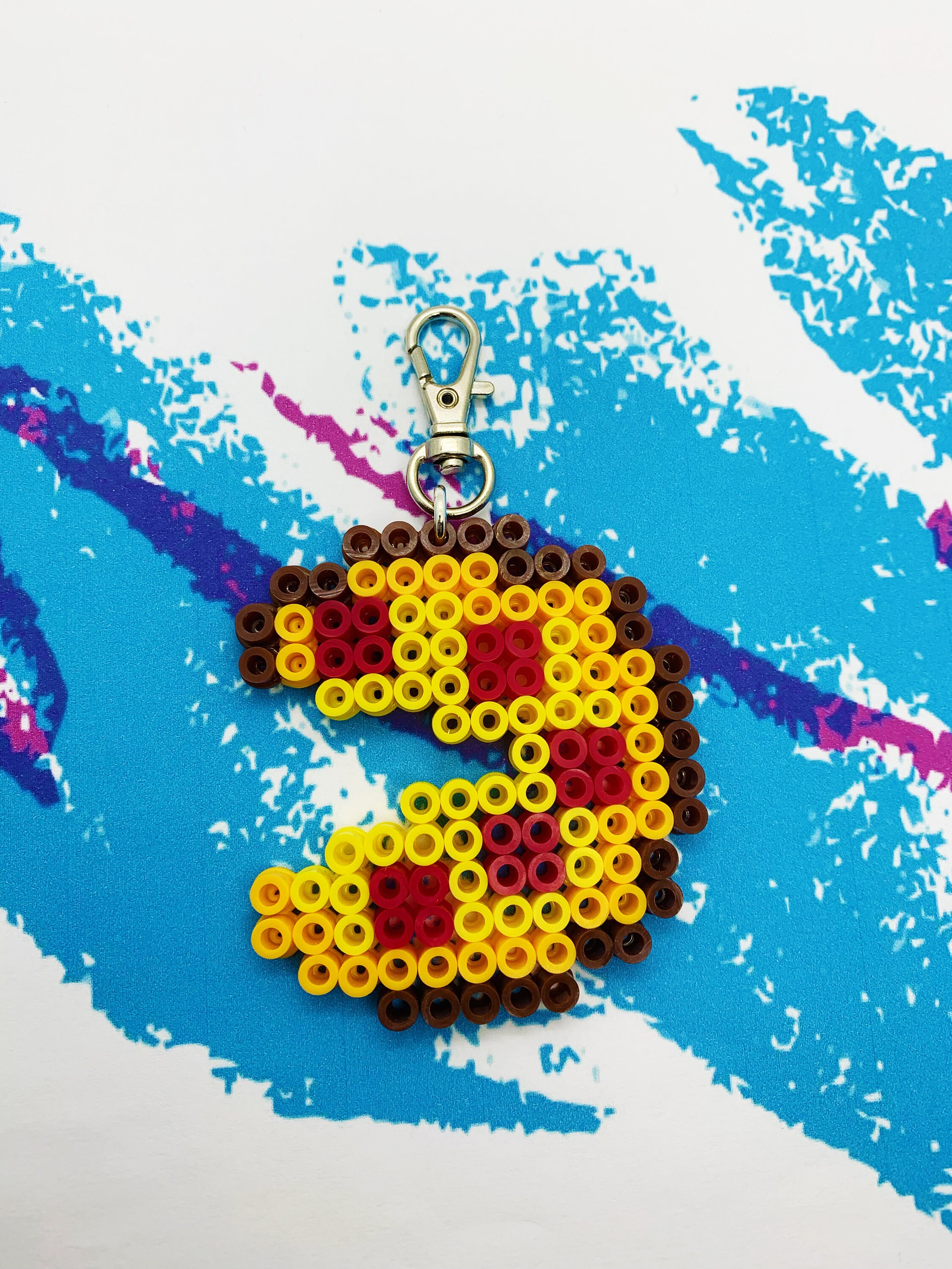 Teenage Mutant Pac-man Perler Bead Keychains - Etsy