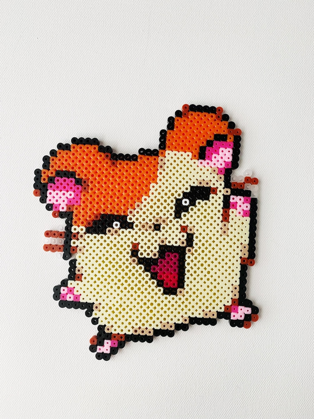 Hamtaro ハム太郎 Excited Perler Bead Wall Hanging Sprite - Etsy