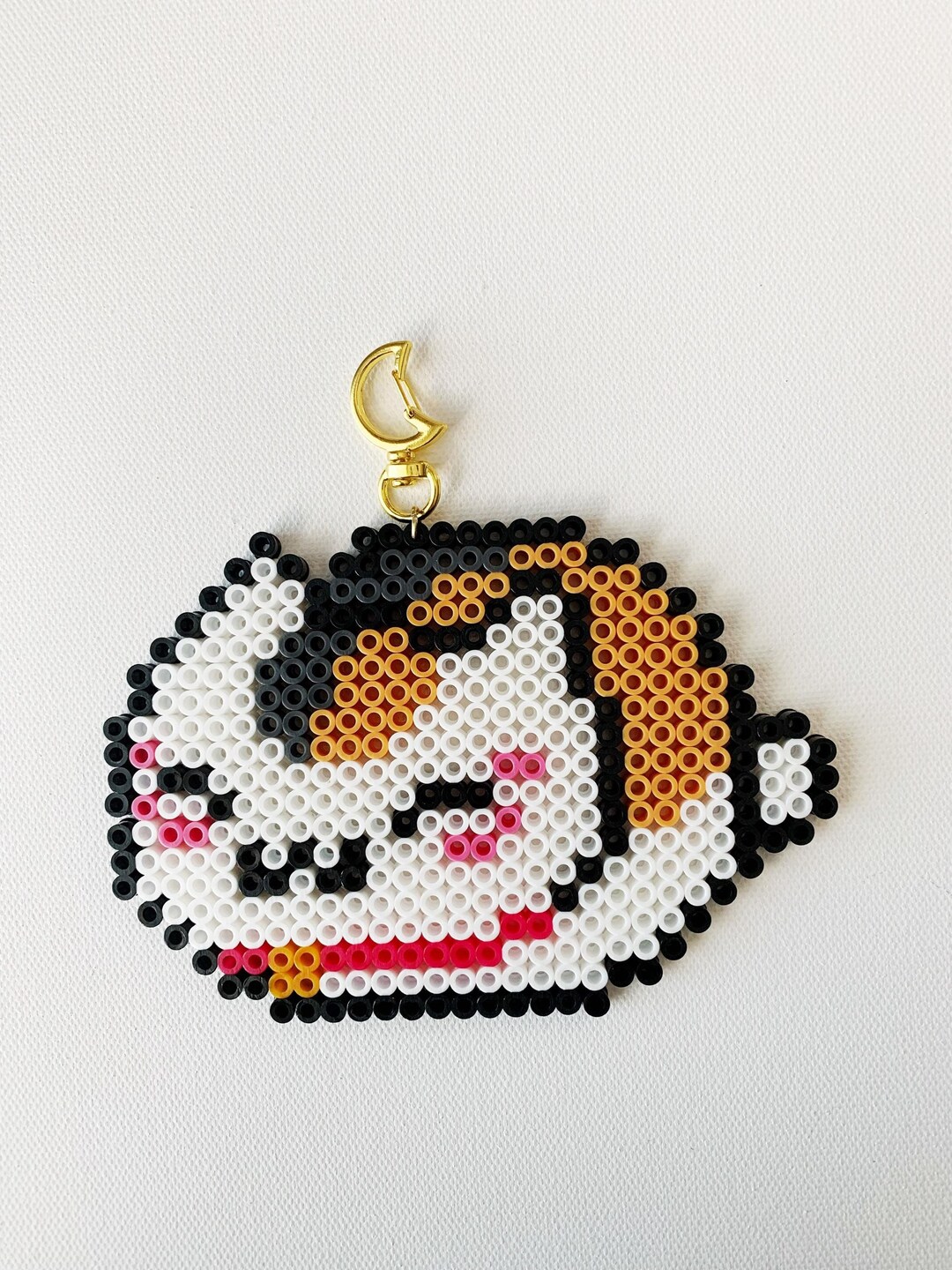 Kawaii Calico Loaf Cat Perler Bead Wall Hanging Sprite Keychain - Etsy