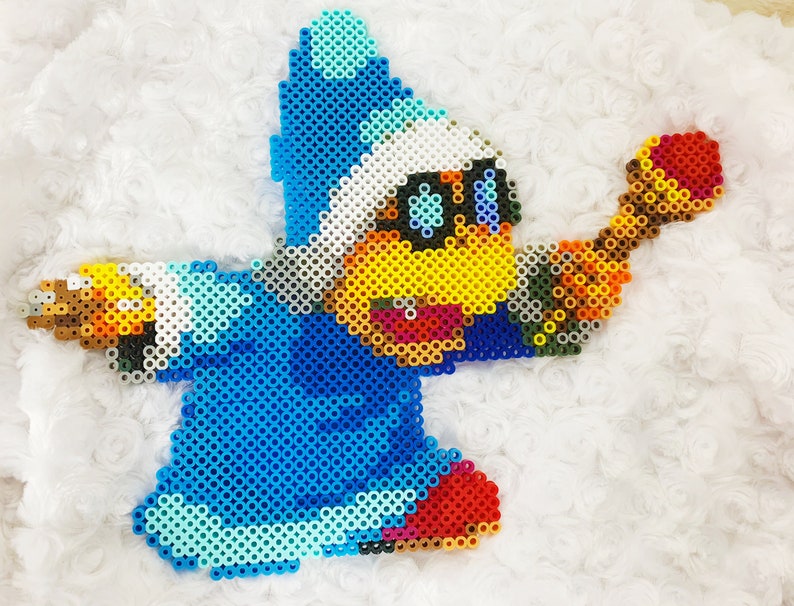 Super Mario Kamek Perler Bead Wall Hanging Sprite - Etsy