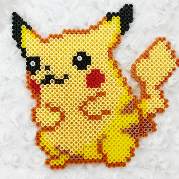 Pikachu Perler - Etsy
