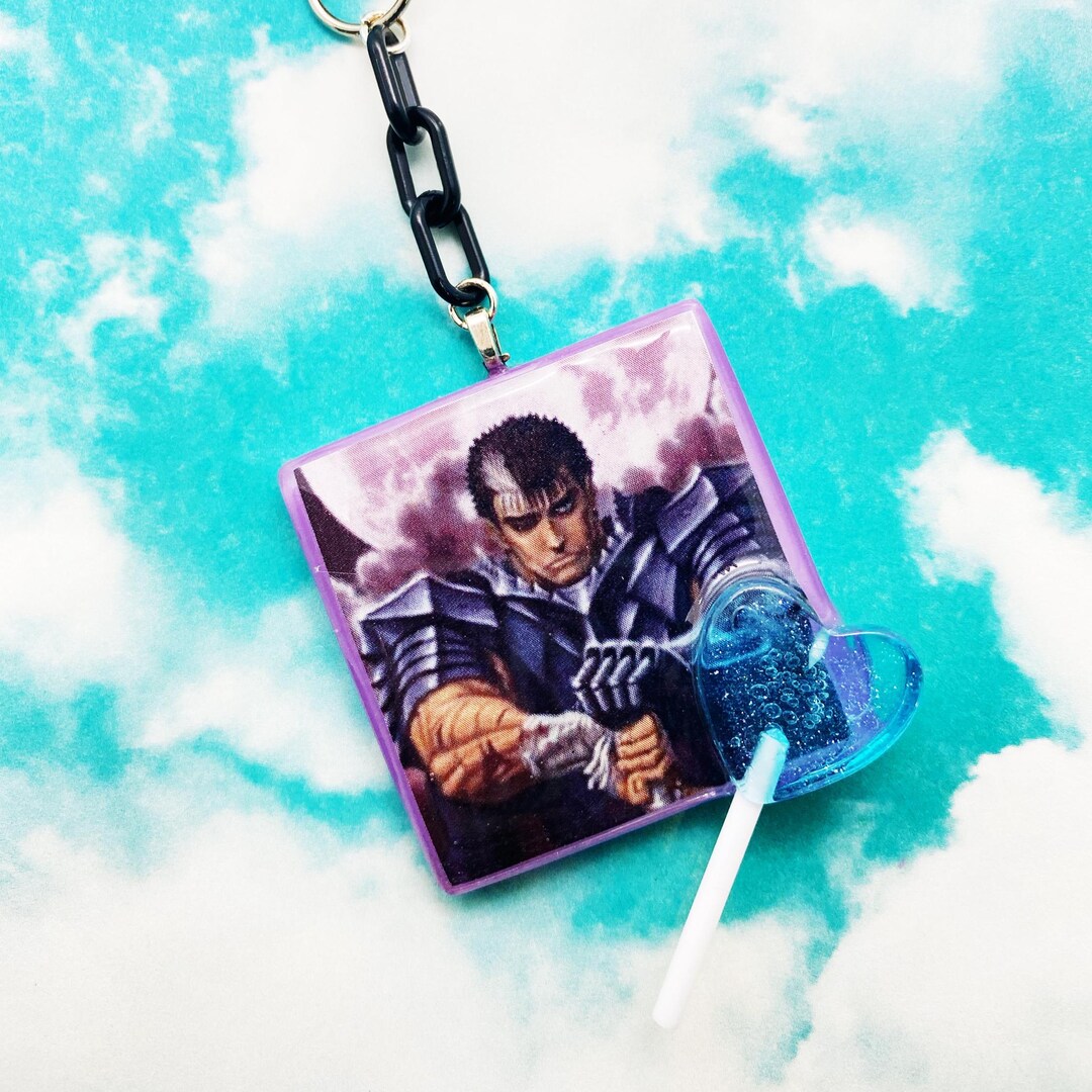 Guts Berserk Purple Charm Keychain - Etsy