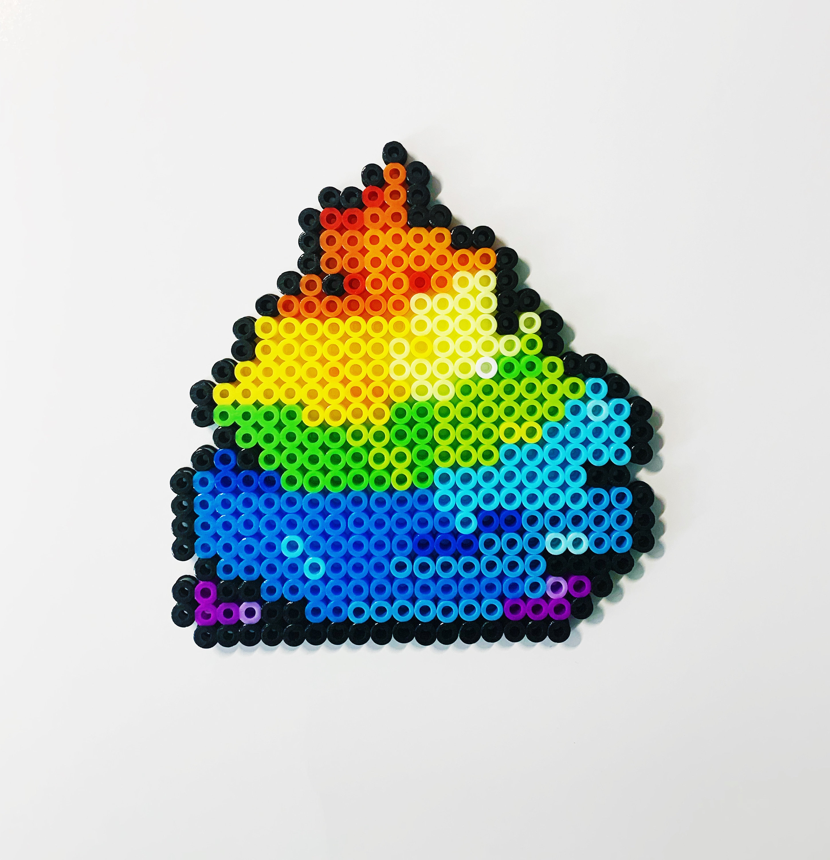 Rainbow Poop Perler Bead Wall Hanging Sprite - Etsy