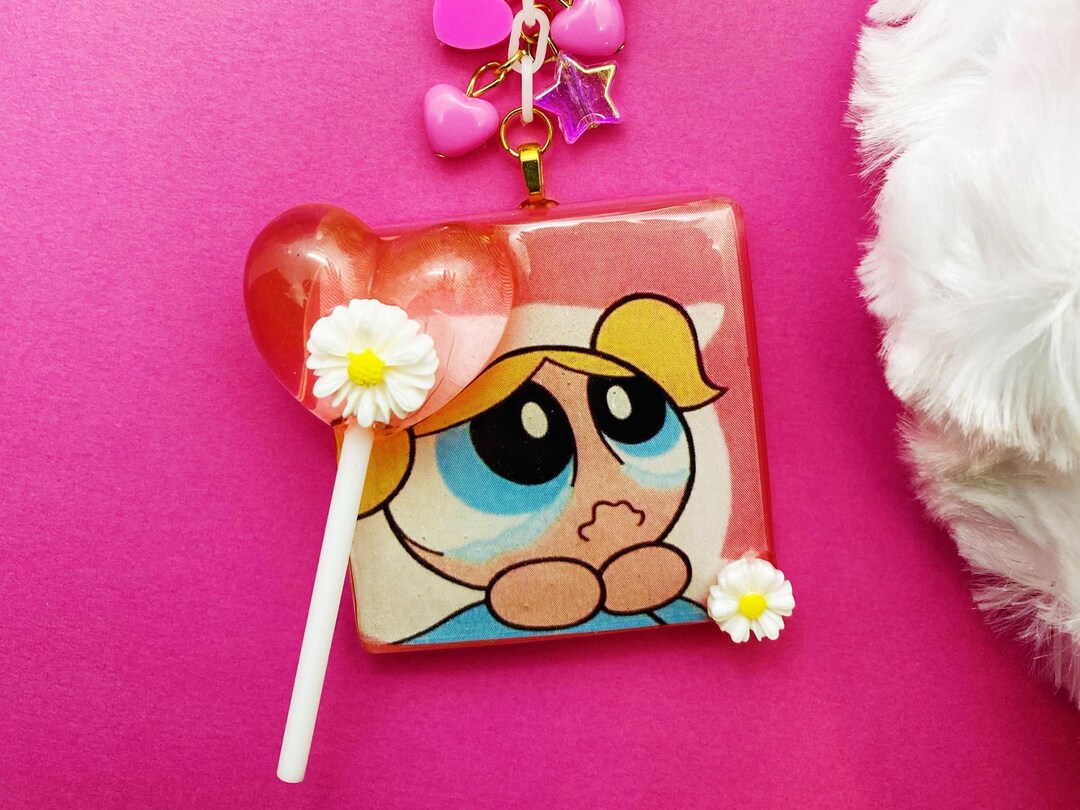 Powerpuff Girls Bubbles : Charm Keychain - Etsy